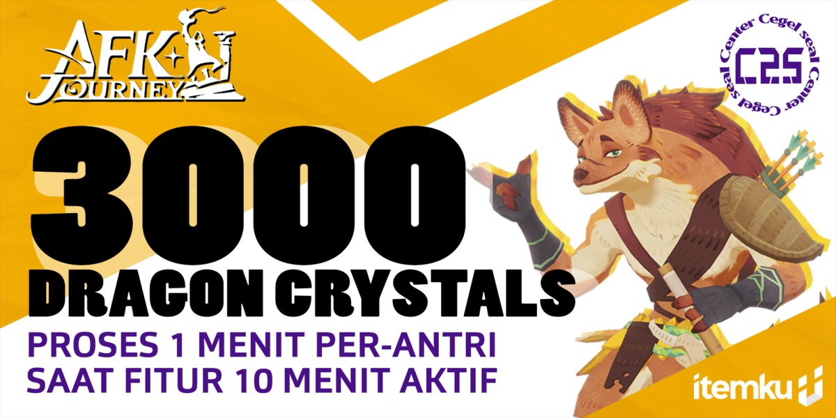 Beli Top Up 3000 Dragon Crystals AFK Journey Terlengkap dan Termurah ...