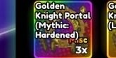 Buy Item Golden Knight Portal Mythic - Anime Defenders Anime Defenders ...