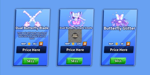 Beli Limited Swords Dual Butterfly Blade - Full Set | Blade Balll ...