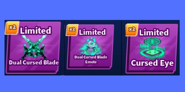 Buy Limited Swords Dual Cursed Blade Set (Sword, Emote, Explosion ...
