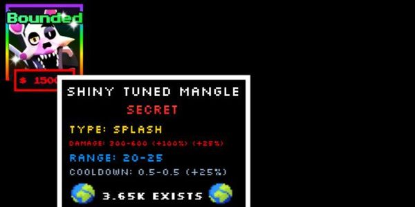 Beli Tower Shiny Tuned Mangle (Secret) - Five Nights TD Five Night ...