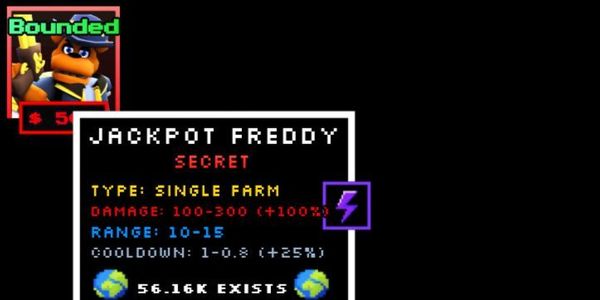 Beli Tower Jackpot Freddy (Secret) - Five Nights TD Five Night Tower ...