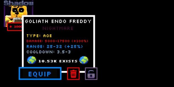 Buy Tower Goliath Endo Freddy (Nightmare) - Five Night TD Five Night ...