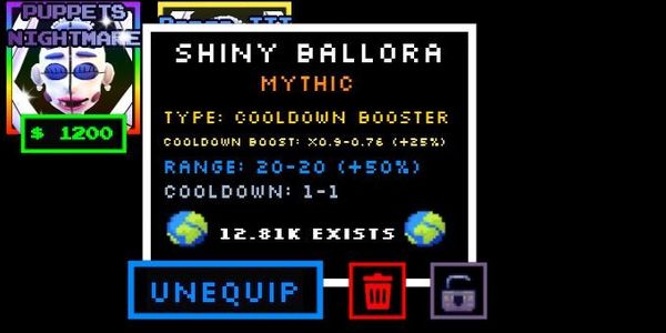 Buy Tower Shiny Ballora (Secret) Five Night TD Five Night Tower Defense ...