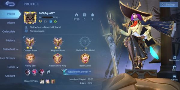Buy Account Akun Old ML, Skin Lesley Legend dan lain lain!! (Emblem Max ...