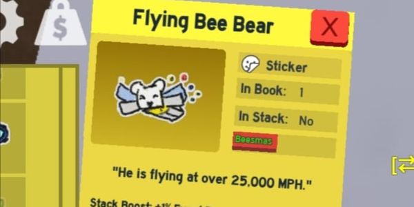 Buy item Bee swarm simulator | Flying bee bear (sticker) |via trade Bee ...