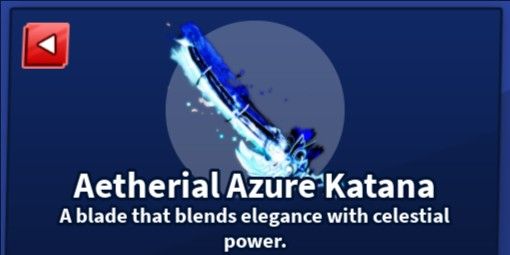 Buy Limited Swords aetherial azure katana Blade Ball Roblox 3023052 ...