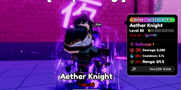 Buy Unit Aether Knight Anime Defenders 3030201 | itemku