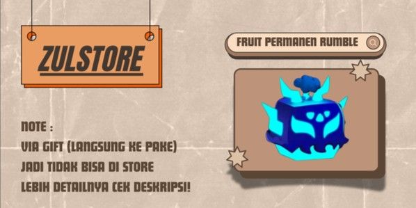 Buy Fruit Rumble (Permanent) Blox Fruits 3032860 | itemku