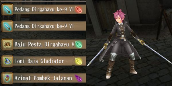 Buy Item 1 SET OF DUAL SWORD (DS) BEGINNER'S EQUIPMENT Toram Online ...