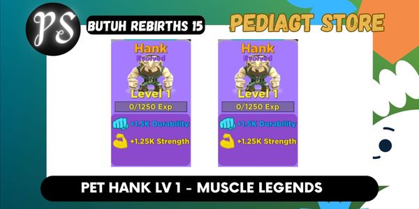 Beli Pet PET HANK LV 1 | MUSCLE LEGENDS Muscle Legend Terlengkap dan ...