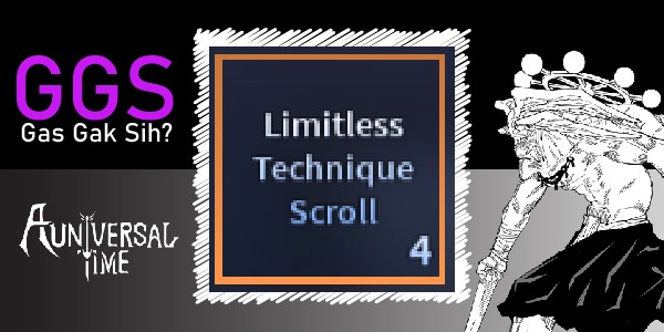 Buy Items Limitless Technique Scroll (GOJO) | A Universal Time ( AUT) A ...