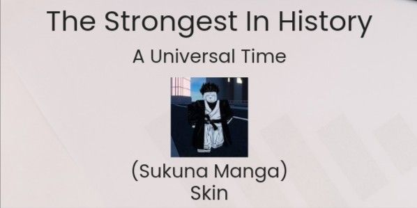 Buy Skin The Strongest In History (Sukuna Manga Skin) - A Universal ...