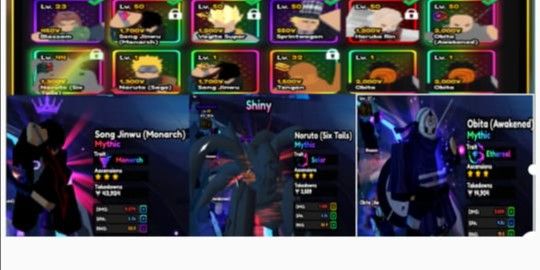 Buy Account Akun Lv 61 sjw evo monarch, obito evo dead eye, shiny ...