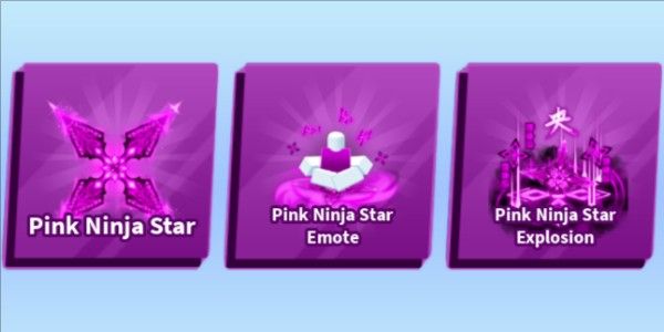 Buy Limited Swords Pink Ninja Star Set (Sword, Emote, Explosion) Blade ...