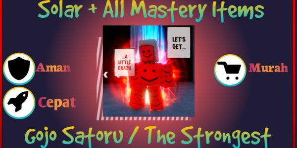 Buy Stand & spec Solar + All Mastery Items Gojo Satoru / The Strongest ...