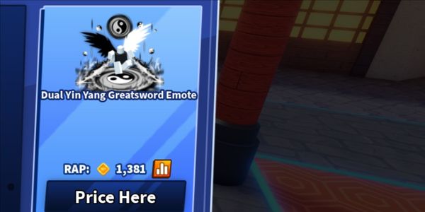 Beli Emote Dual Yin Yang Greatsword Emote Blade Ball Roblox Terlengkap ...