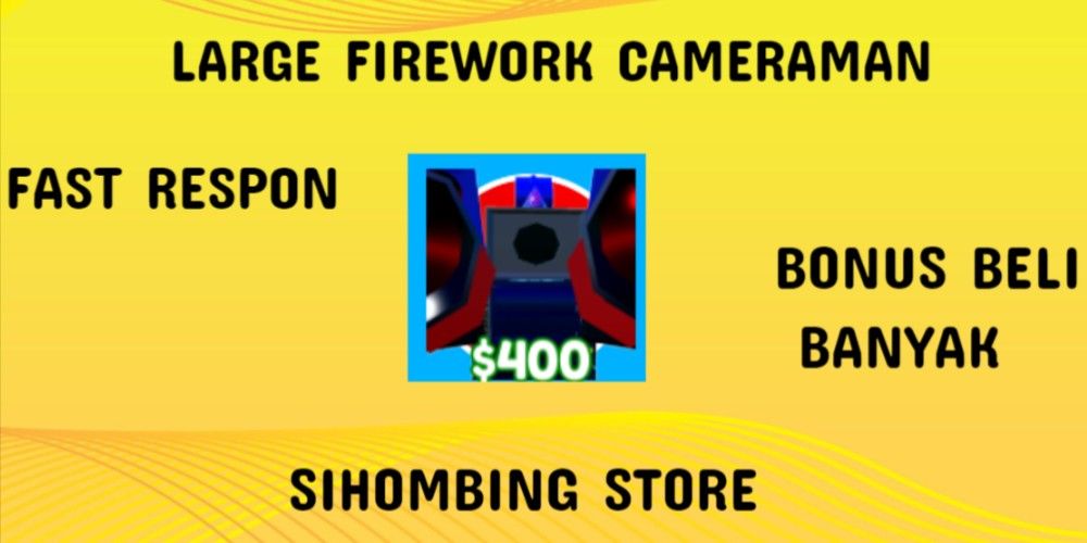 Buy Item ( Myhtic ) Large Firework Cameraman - Toilet Tower Defense ...