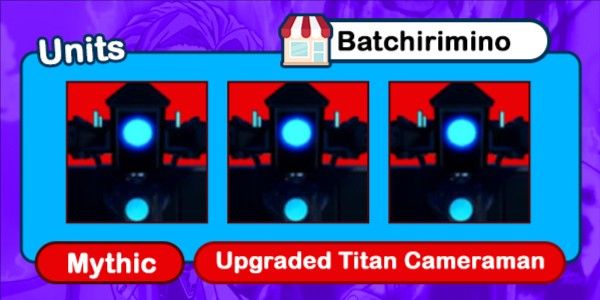 Beli Cameraman Upgraded Titan Cameraman (Mythic) - Toilet Tower Defense ...