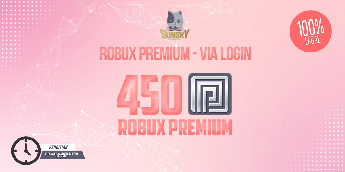 Beli Robux Via Login 450 RBX Premium Roblox Terlengkap dan Termurah ...