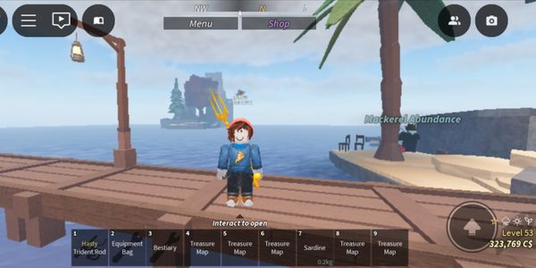 Buy Account Level 50 account with trident rod + hasty enchant Fisch ...