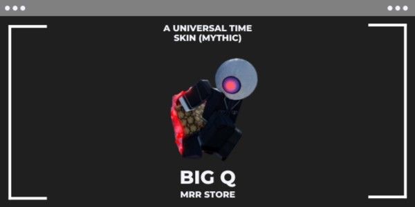 Buy Skin Big Q (King Crimson Skin) | A Universal Time (AUT) A Universal ...