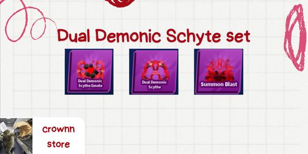 Buy Limited Swords Dual Demonic Scythe set Blade Ball 3091491 | itemku