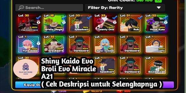 Buy Account Akun Shiny Kaido Evo, Broli Evo Miracle, A21 - Anime Reborn ...