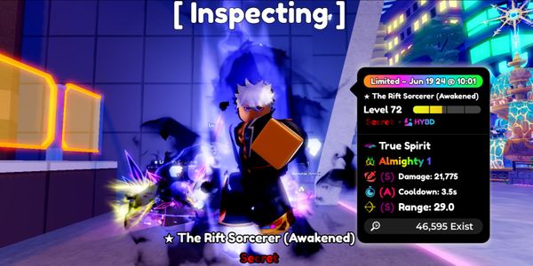 Buy Unit The Rift Sorcerer (Awakened) ALMIGHTY Anime Defenders 3097680 ...