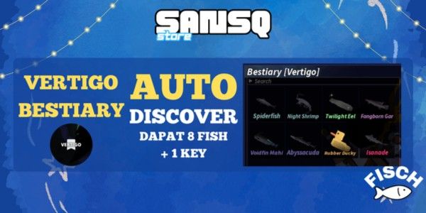 Buy Fish Vertigo Bestiary - Auto Complete Fisch Roblox 3085716 | itemku
