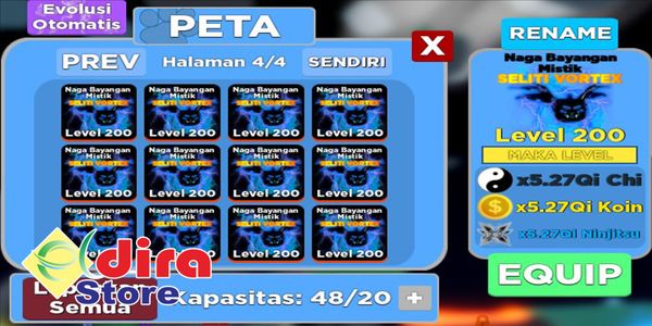 Beli Pets Naga Bayangan Mistik VORTEX ELITE Level Max [200] - Ninja ...