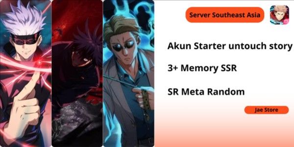 Beli Akun (Starter SEA) Gojo SSR + Nanami SSR + Megumi V2 SSR. Jujutsu ...