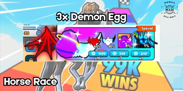 Buy Item 3x Demon Eggs - Horse Race RBL 3109593 | itemku