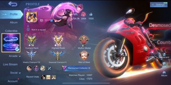 Buy Account Skin 261 / High Winrate Global / EX Rank IMO 515 / 3 ...