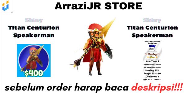 Beli Speakerman Shiny Titan Centurion Speakerman (Godly) Toilet Tower ...