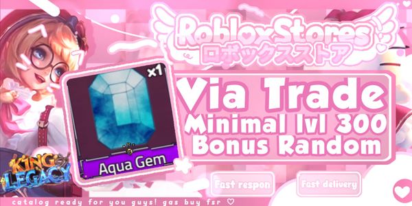 Buy Material Aqua Gem || King legacy King Legacy 3077322 | itemku