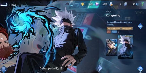 Buy Gift Skin Skin Kongming Gojo Satoru Murah (Jujutsu Kaisen) Honor Of Kings 3062928 | itemku