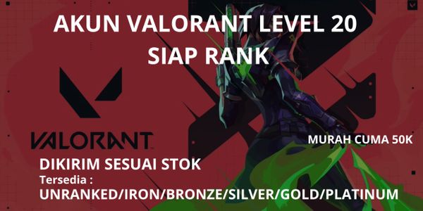 Buy Account AKUN VALORANT READY RANK LEVEL 20 Valorant 3064994 | itemku
