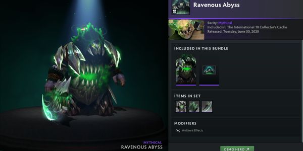 Beli Item Gift Ravenous Abyss (Underlord Collector's Cache TI 10) Dota ...