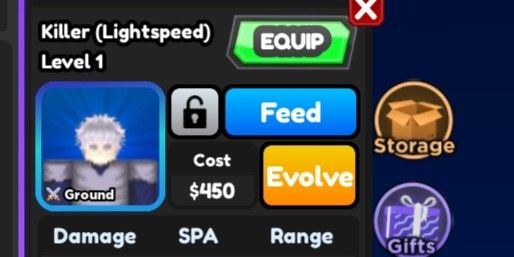 Buy Item Killer (Lightspeed) - All Star Tower Defense (ASTD) Roblox ...