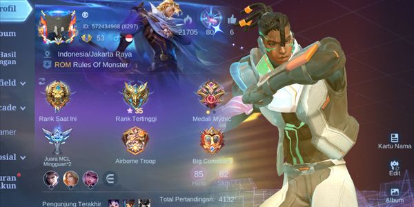 Buy Account Mobile Legends Account Hero85 Skin82 Allunbind Very Good ...