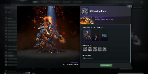 Buy Item Gift Withering Pain Clinkz Collector Cache 2022 Dota 2 2634637 ...
