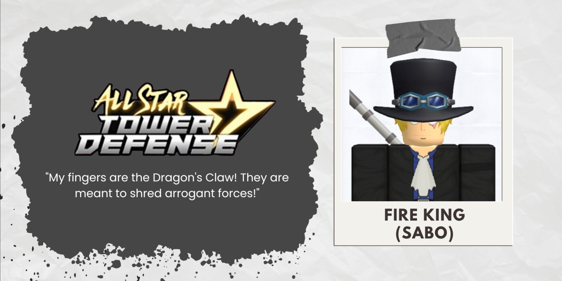 Beli Item Fire King (Sabo) - All Star Tower Defense Roblox Terlengkap ...