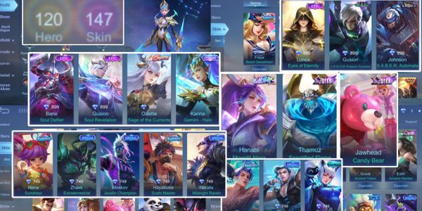Beli Akun AKUN ML SULTAN, ZODIAC KARINA, EPIC LUNOX, ODETTE, GUSSION ...
