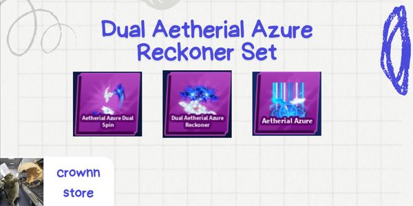 Buy Limited Swords Dual Aetherial Azure Reckoner set Blade Ball 3116607 ...