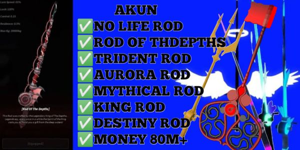 Buy Account UNLCOK NO LIFE ROD, ROD OF THEDEPTHS, TRIDENT ROD, DESTINY ...