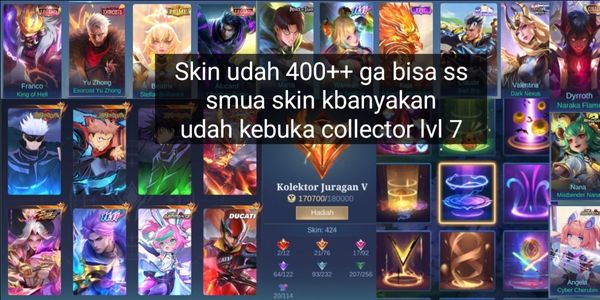 Buy Account sultan account skin legend franco, skin jujutsu kaisen gojo ...