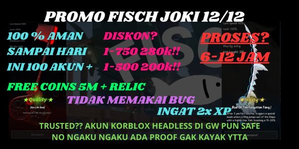 Buy Boosting Joki ke level 500 Fisch 3085203 | itemku