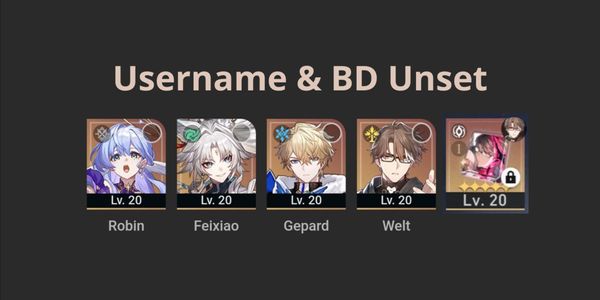 Buy Account [Caelus] Feixiao + Robin | All Unset Honkai: Star Rail ...