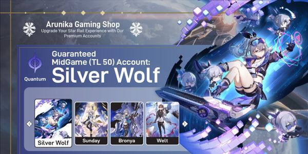 Buy Account AKUN MIDGAME - SILVER WOLF + SUNDAY + BRONYA + WELT ...